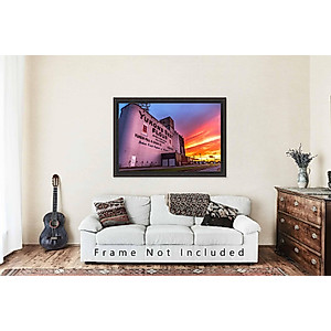 Route 66 Photography Print (Not Framed) Picture of Yukon's Best Flour Grain Elevator at Sunset in Yukon Oklahoma Country Wall Art Travel Decor (5" x 7")