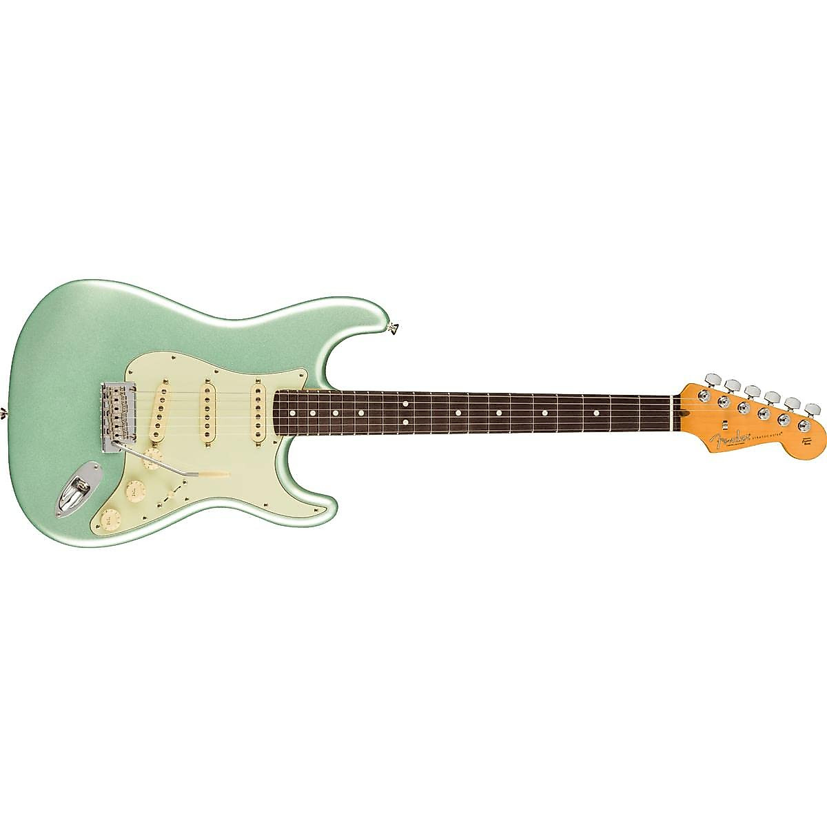 Fender 6 String Solid-Body Electric Guitar, Right, Mystic Surf Green (0113900718)