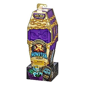 Treasure X Monsters Gold Single Pack Unboxing Toy with Slime and Spider Web Compound 13 Levels of Adventure Will You find Real Gold Treasure