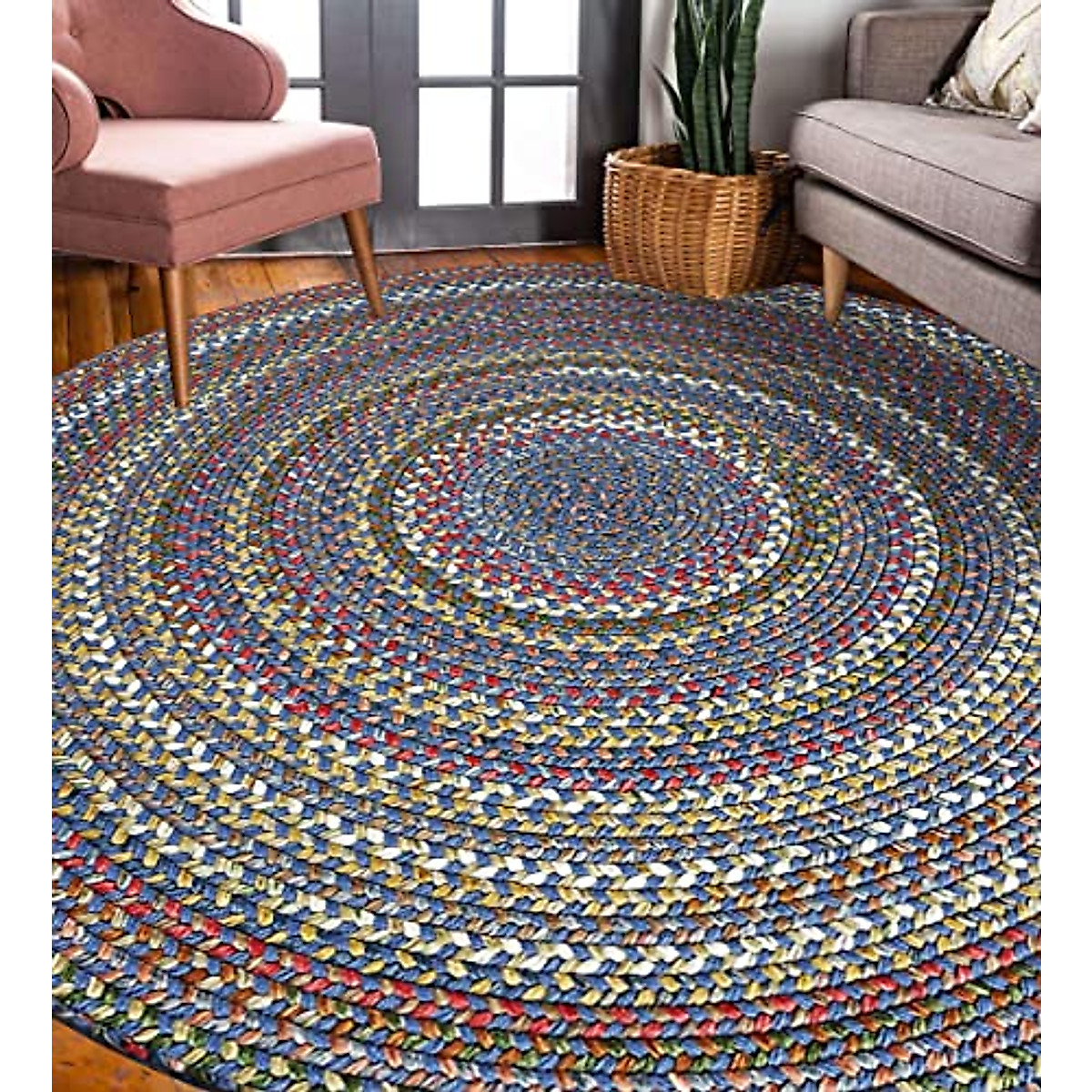 RRI Home Decor Chelsea Area Rug, 4 Foot, Sapphire