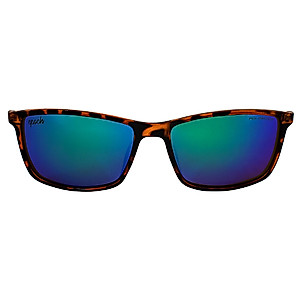 Epoch Eyewear Murphy Golf Sport Sunglasses 2 Pair Tortoise w/Polarized Green Mirror & Black w/Polarized Blue Mirror Lens