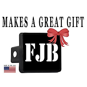 Funny Chant Let's Go Brandon Trailer Hitch Cover Plug Great Gift Idea FJB