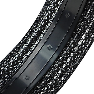 ACO-UINT Hairband, Boho Style Non-slip Wide Headband with Teeth, Fabric Headbands for Women's Hair, Large Head Bands for Women, Black (1 Count Pack of 1), Hair Accessories for Women Girls