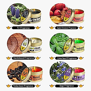 6 Pack Candles for Home Scented Aromatherapy Candles Gifts Set for Women Soy Wax Long Lasting Tin Can Jar Candles Gfit for Men, Women, Easter, Mother's Day, Holiday, Birthday, Present