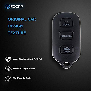 ECCPP Replacement fit for Keyless Entry Remote Key Fob for TOYOTA Sienna Solara Camry Corolla Matrix/Pontiac Vibe GQ43VT14T (Pack of 2)