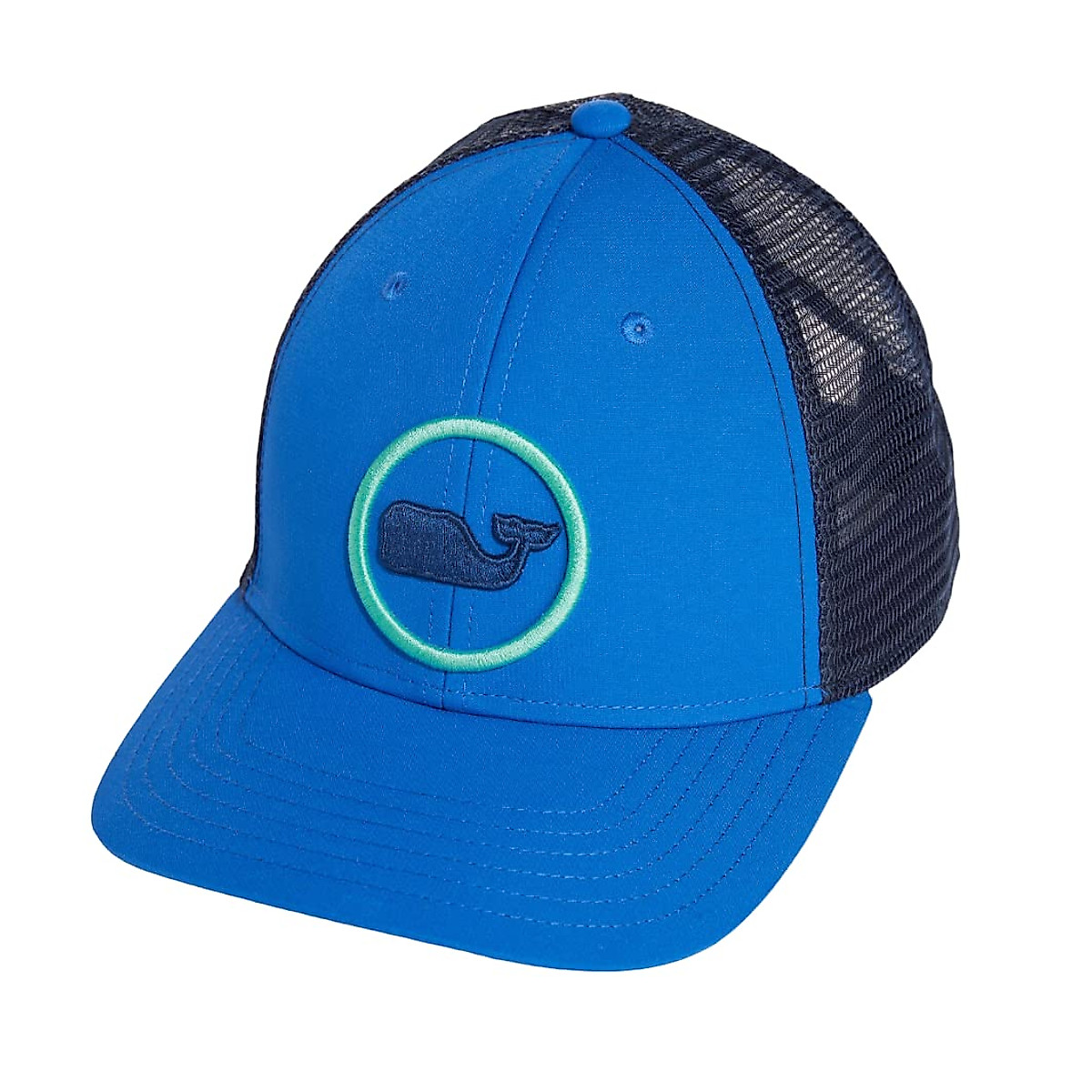 vineyard vines Adult Performance Trucker Hat Cap Adjustable Snapback One Size (Regatta)