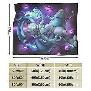 Interesting Flannel Fleece Blanket for Beding Cozy Plush Throw Blanket Lightweight Decorative Blanket Air Conditioner Blanket Towel for Couch Sofa Chair Office Travelling Camping Gift 80"X60"