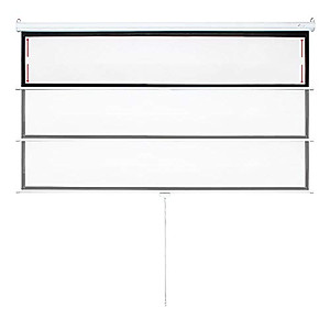 Outdoor Projector Screen Manual Pull Down,4K HD Projection Movies Screen for Indoor Outdoor Home Theater Office Movies Backyard Cinema Travel,2 x Screw Hooks Include (84 inch,16:9)