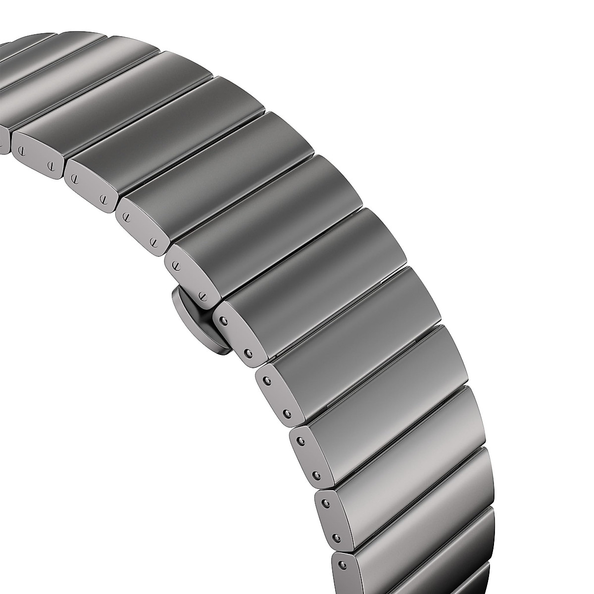 Ultra 2 Titanium Link Bracelet Compatible with Apple Watch Ultra 2 (49mm) - Grade 2 Titanium Band with DLC Coating (Diamond-Like-Carbon) for Scratch Resistance