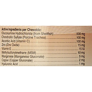 Nutri-Vet Hip & Joint Chewable Dog Supplements | Formulated with Glucosamine & Chondroitin for Dogs | 120 Count