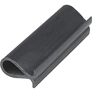 Windhager Sichtschutzstr anthr Livingston 07075 Privacy Screen Strips, Double Rod Mats for Fence, 50 m x 4.6 cm, Anthracite, Charcoal