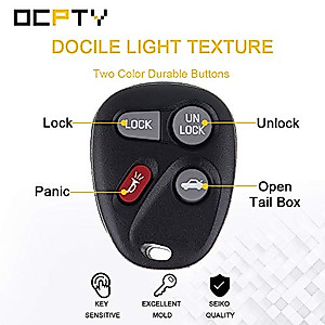 OCPTY 2 X Flip Key Entry Remote Control Key Fob for Chevy for Blazer/for S10/for GMC Sierra 2500/Sonoma/Yukon 1998-2001 for Oldsmobile Bravada 16245100 4 Buttons