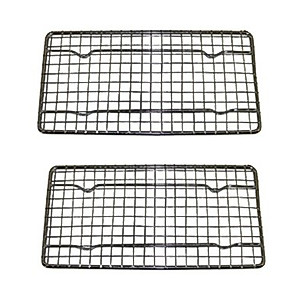 Heavy-Duty Cooling Rack, Cooling Racks, Wire Pan Grade, Commercial grade, Oven-safe, Chrome, 4¼ x 8x215B; Inches, Set of 2