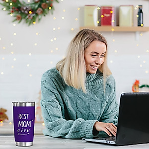 TEEZWONDER Gifts For Mom From Daughter Son - Mothers Day, Christmas, Valentines Day, Birthday Gifts For Mom, Mother Gifts, Mom Gifts Idea, First Mom, New Mom Gifts - Mom 20 Oz Laser Engraved Tumbler