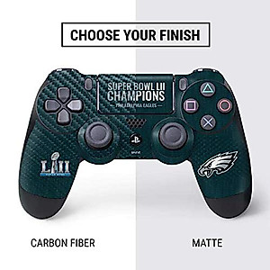 Skinit Decal Gaming Skin Compatible with PS4 Controller - Officially Licensed NFL Philadelphia Eagles Super Bowl LII Champions Design