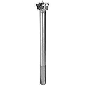 uxcell Forstner Wood Boring Drill Bit 19mm Dia. Hole Saw Carbide Alloy Steel Tip Hex Shank Cutting Tool for Plywood Wood