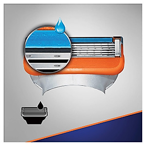 Gillette Fusion 5 Razor Blades with Trimmer Blade for Precision and Anti-Slip Coating, 14 Replacement Blades