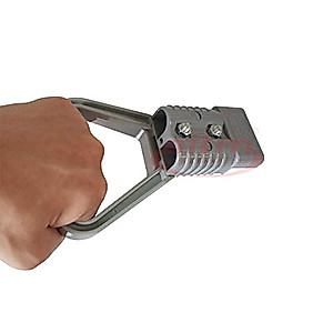 2 pieces 175A / 350A 600V Winch Connector Battery Handle Puller Plastic (Grey)