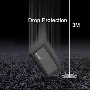 CalDigit Tuff Nano Plus 2TB - Compact Rugged IP67 Waterproof USB-C 3.2 Gen 2 10Gb/s External NVME SSD, Compatible with Thunderbolt 4 Mac and PC, Up to 1055MB/s (2TB Nano Plus, Charcoal Black)