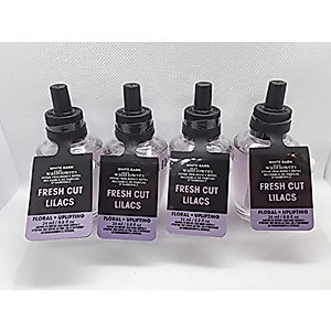 Bath and Body Works 4 Pack Fresh Cut Lilacs WallFlower Fragrance Refill 0.8 Oz