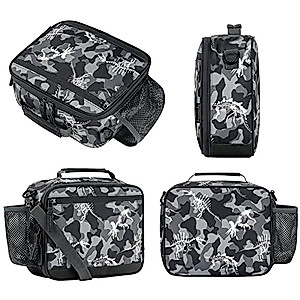 Choco Mocha 15inch Dinosaur Backpack + Lunch Bag