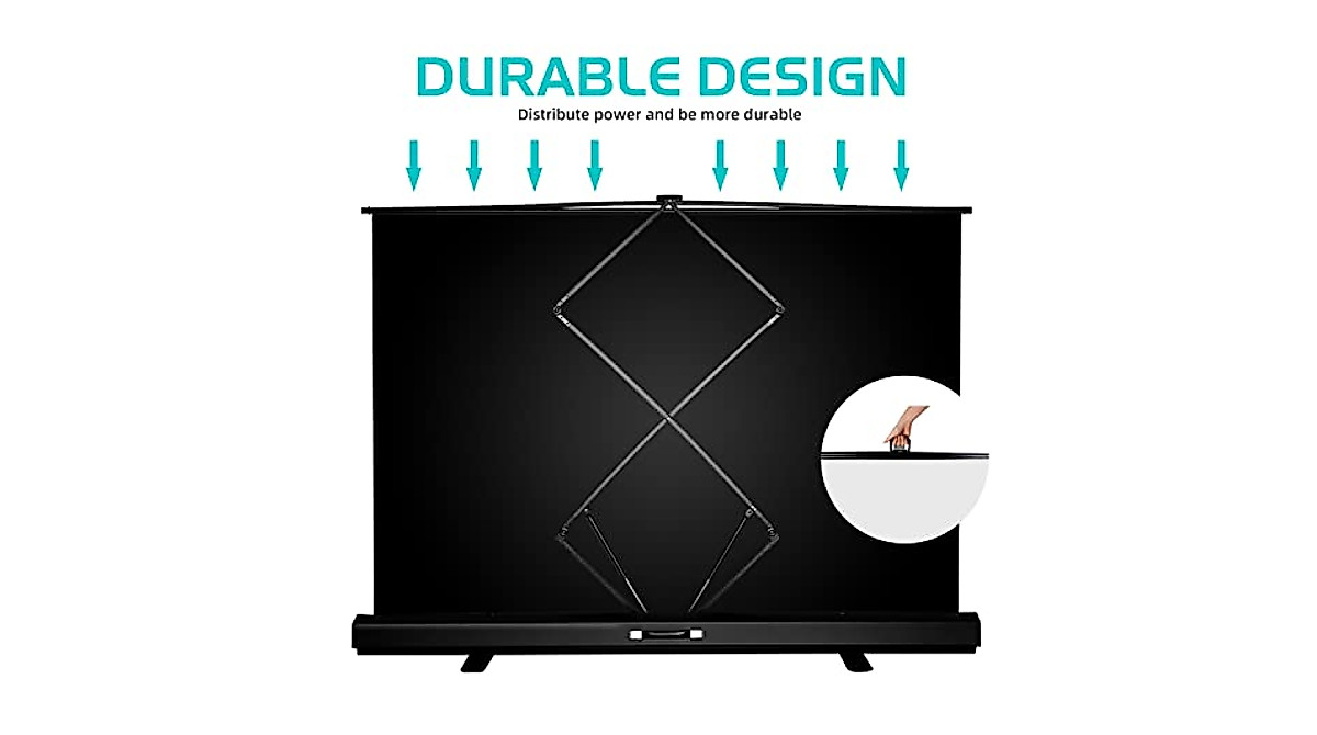 RAUBAY Retractable White Backdrop - Portable Studio & Video Background