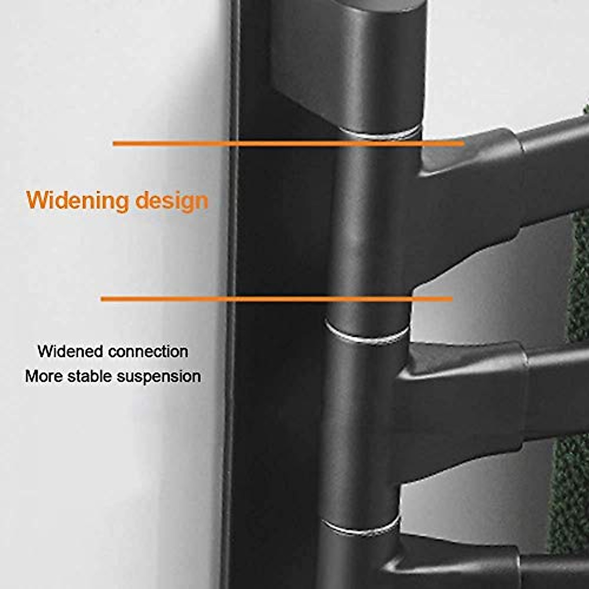 qiuqiu Wall Mounted Swing Towel Bar,Black Stainless Steel Bath Towel Rod Arm, Bathroom Kitchen Swivel Towel Rack Hanger Holder Organizer, Folding Space Savers Towel Rail-4 Bar