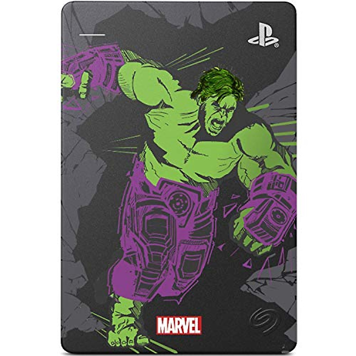 Seagate Game Drive for PS4 Marvel's Avengers LE - Hulk 2TB External Hard Drive - USB 3.0, Metallic Gray, Officially Licensed Compatibility with PS4 (STGD2000105)