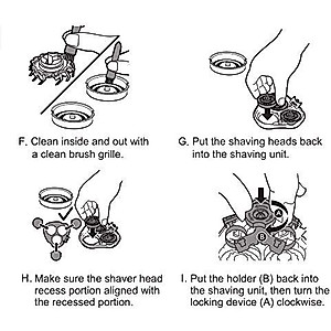 MAX-T Replacement Shaver Head - 100% Original Mens Rotary Shaver Replacement Head