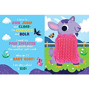 Baby Farm Animals - Silicone Touch and Feel Board Book - Sensory Board Book