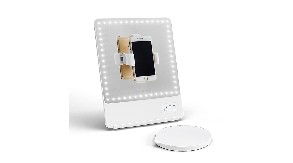 Glamcor Riki Skinny Smart Vanity Mirror with HD LEDs & Bluetooth