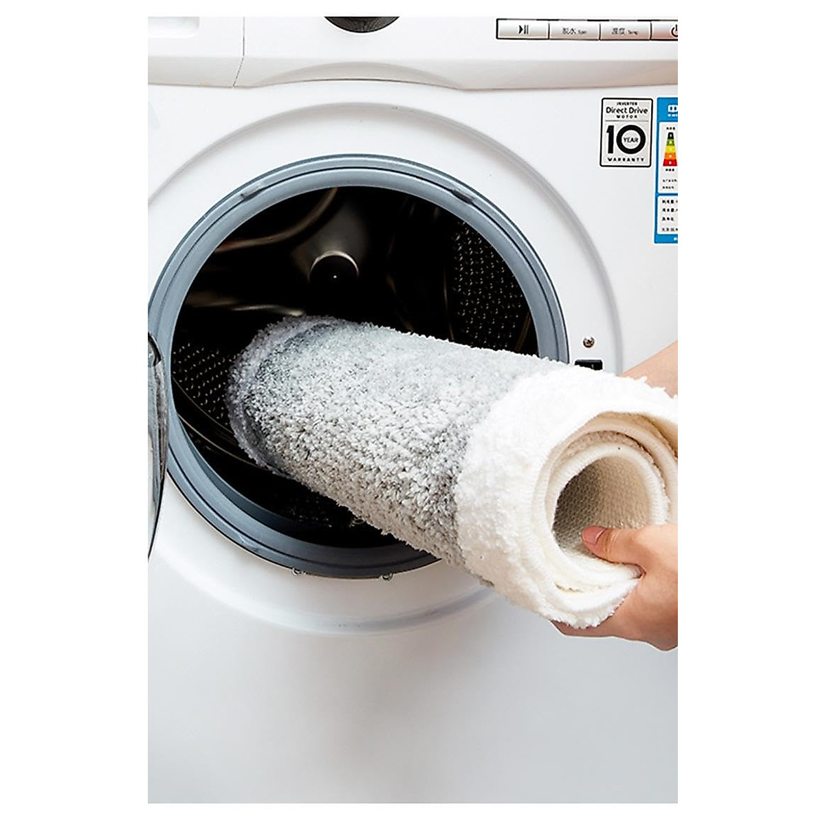 Cat Tufted Rug, Cat Shaped Rug, Irregular Shaped Rug, Fun Animal Shaped Cartoon Room Floor Mat, Soft Bedside Rug for Bedroom, Cat Doormat, Living Room Decoration (B, 40 * 80cm/15.75 * 31.49in)