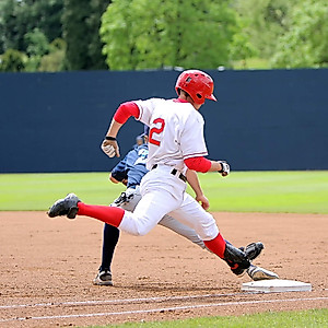 Youper Youth & Adult Elite Baseball/Softball Belt & Socks Combo Set (2 Pairs of Socks & 1 Belt) (Royal, Medium)