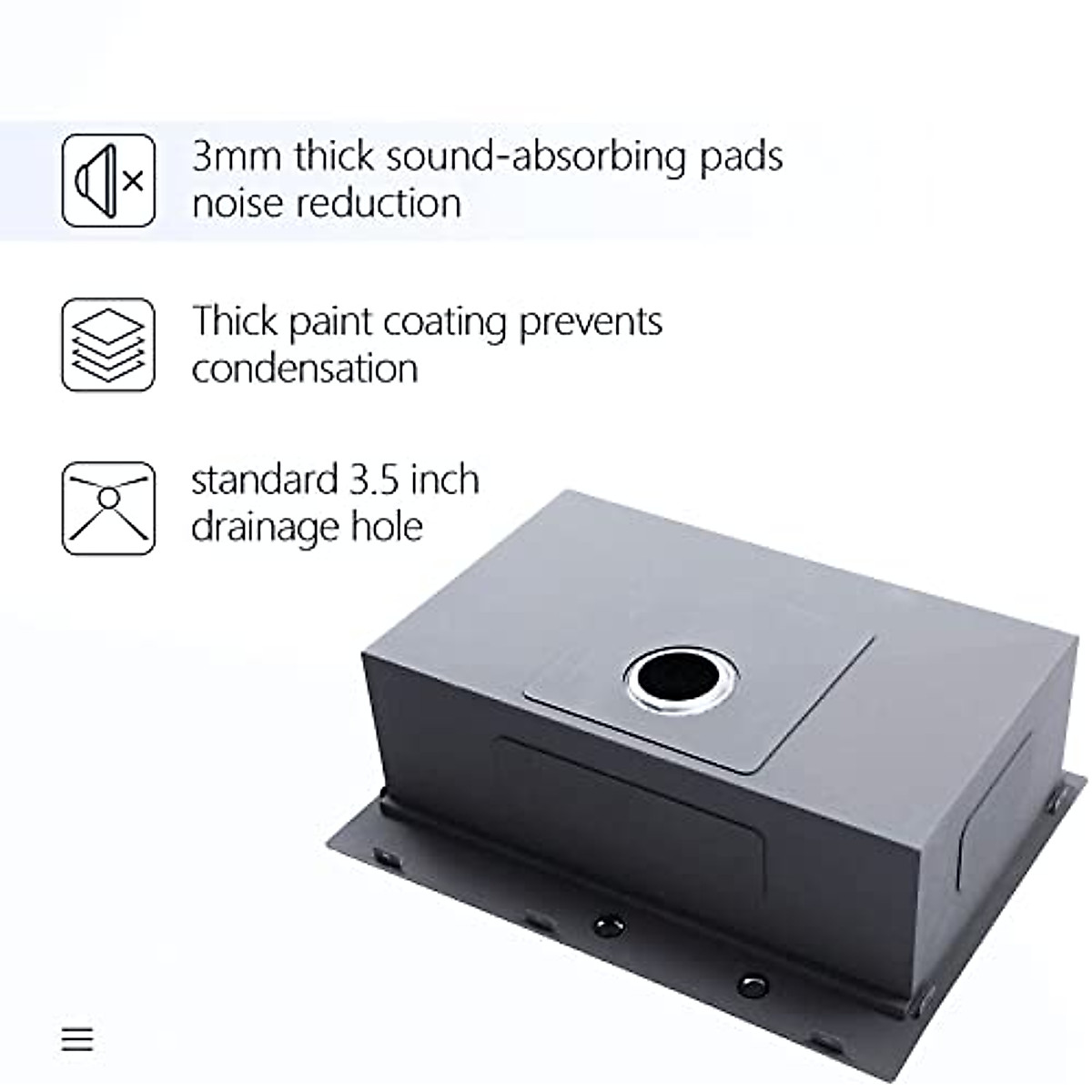 Lordear Kitchen Sink 33 Inch Drop In Kitchen Sink 33 x22 Inch Workstation Single Bowl Topmount 16 Gauge Stainless Steel 10'' Deep Handmade Kitchen Sink with Cutting Board