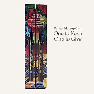 Kat Von D KVD Beauty Tattoo Liner Duo Waterproof Liquid Eyeliner Holiday Gift Set:: Tattoo Liner Vegan Waterproof Liquid Eyeliners in Trooper Black and Mad Max Brown