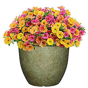 Classic Home and Garden Bellina Grande 12" Planter, Fossil Stone