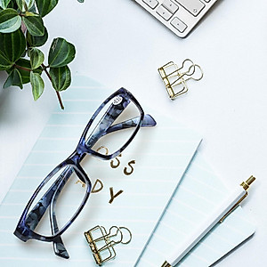 Kerecsen Reading Glasses 5 Pairs Fashion Ladies Readers Spring Hinge with Pattern Print Eyeglasses for Women (Mix Color -2, 3.00)