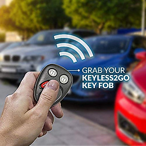 Keyless2Go Replacement for Keyless Entry Car Key Vehicles That Use 3 Button LHJ011