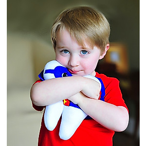 Tickle & Main 3-Piece Superhero Tooth Fairy Pillow for Boys & Girls - Tooth Fairy Kit with Pocket, Notepad & Photo Keepsake Pouch - Ages 5-10 - Toothfairy Pillow for Boys - Toothfairy Pouch