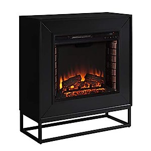 SEI Furniture Frescan Electric Fireplace, Black