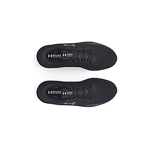 Under Armour Women's Charged Pursuit 3, (003) Black/Black/Metallic Silver, 6, US