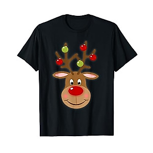 RUDOLPH Red Nose Reindeer T-Shirt | Santa Christmas T-Shirt