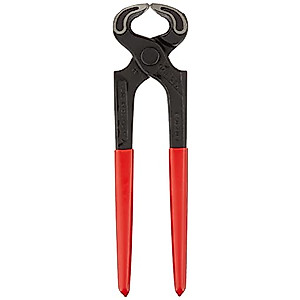 KNIPEX Tools - Carpenters' End Cutting Pliers (5001210),Grips Plastic Coated, Red,210 millimeters