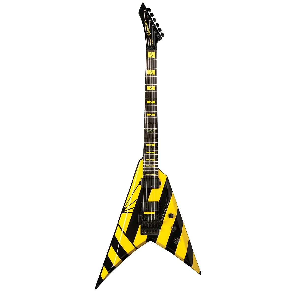 Washburn Parallaxe 6 String Electric Guitar, Right, Black,Rose,Yellow (PXV-MS260FRK-D)