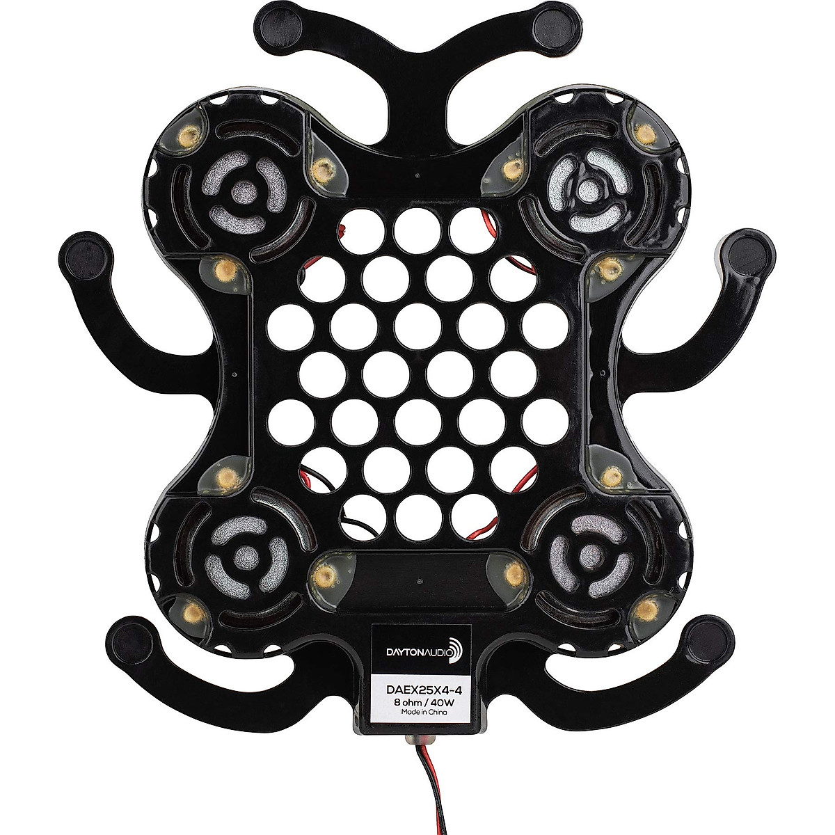 Dayton Audio DAEX25X4-4 Bullfrog Vented Disc Spider 25mm x 4 Exciter with 320mm Cable 40W 8 Ohm