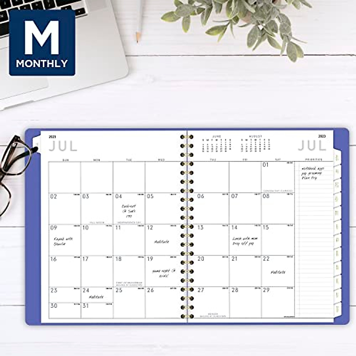 AT-A-GLANCE 2023-2024 Planner, Weekly & Monthly Academic Appointment Book, 8-1/4" x 11", Large, Contemporary (70957X1824)