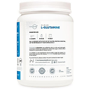 5X Strength L Glutamine Powder (5000mg | 1KG) 6-Month Supply Pure L-Glutamine Supplement for Leaky Gut Health, Gastrointestinal Lining Support & Recovery for Women/Men - Vegan, Gluten Free, No Fillers