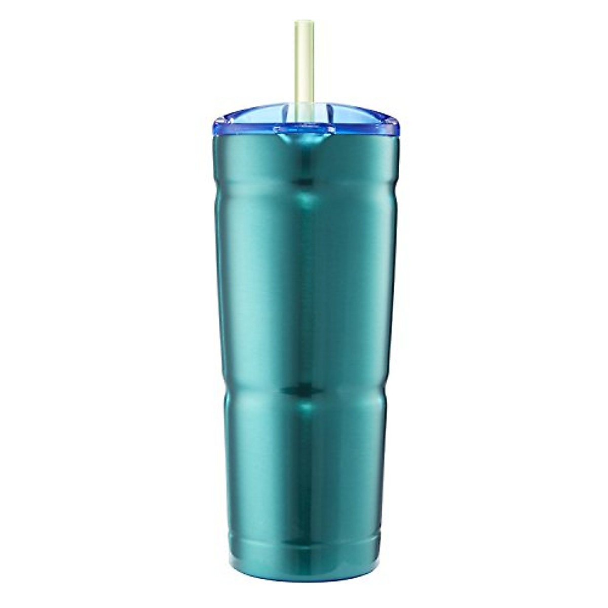 Bubba Envy S Vacuum-Insulated Stainless Steel Tumbler with Lid and Straw, 24oz Reusable Iced Coffee or Water Cup, BPA-Free Travel Tumbler, Island Teal