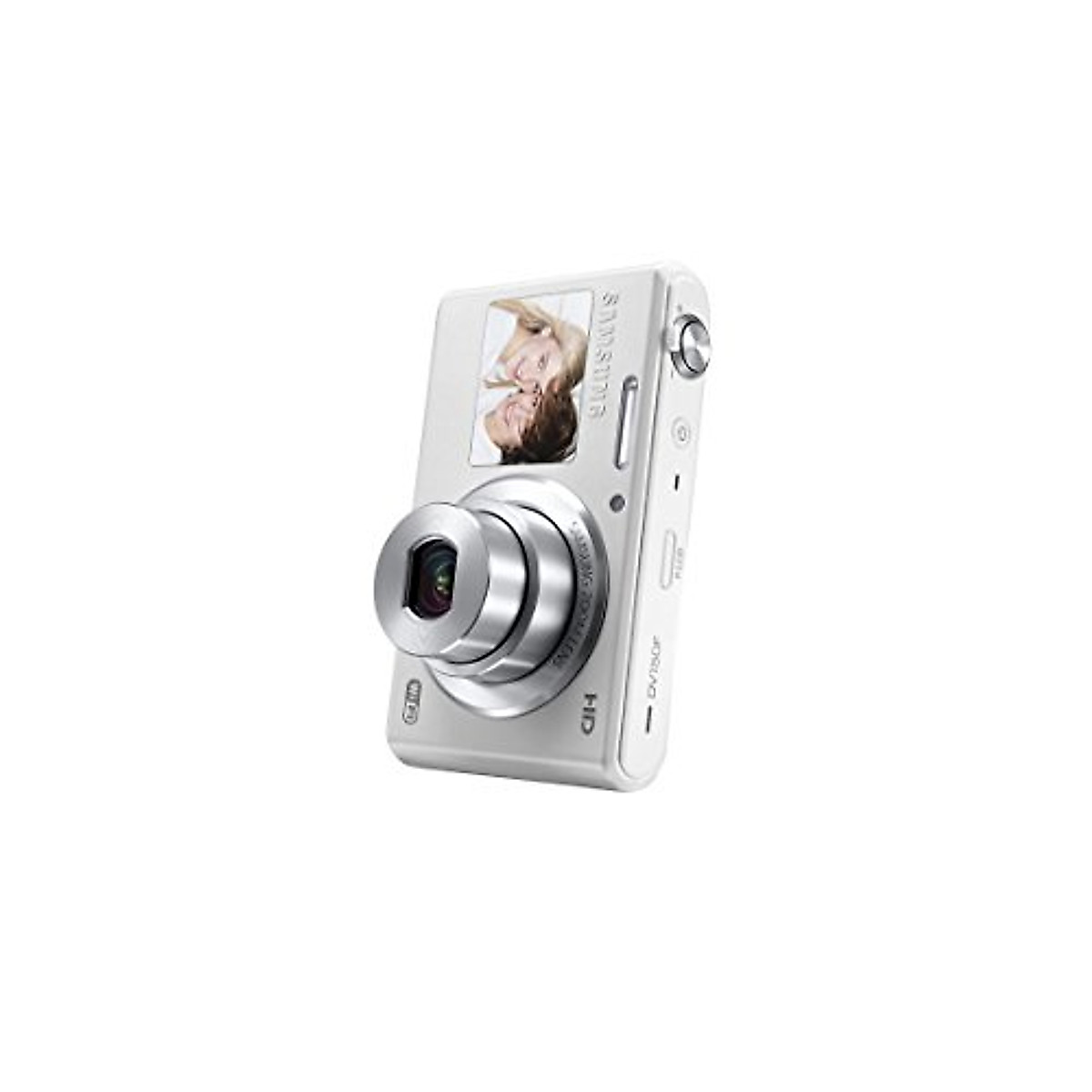 Samsung DV150F 16.2MP Smart WiFi Digital Camera with 5x Optical Zoom and 2.7" main and 1.48" front Dual LCD Screens (White)