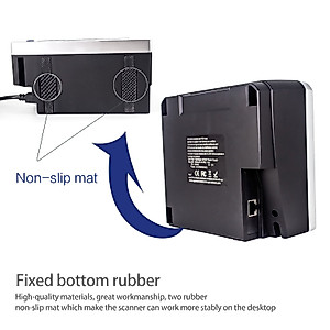 2D QR Barcode Scanner,Symcode Omnidirectional Hands-Free Automatic Barcode Reader Able to Read PDF417 on ID Card,Driver's License,Passport